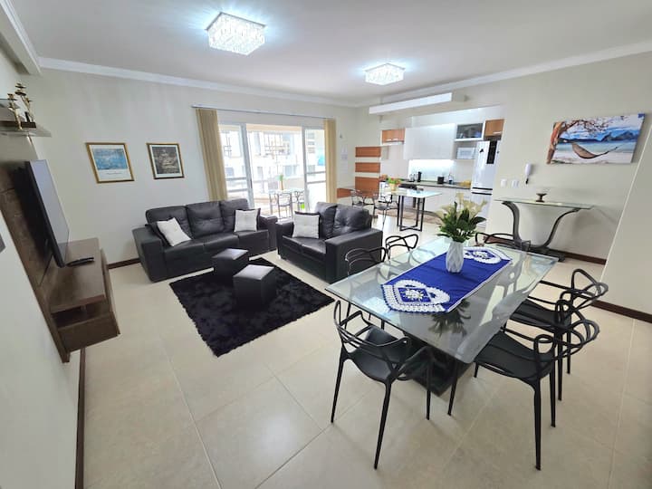 3 Suítes Amplas, 4 Vagas, Vista Mar, 2min Da Praia - Itapema