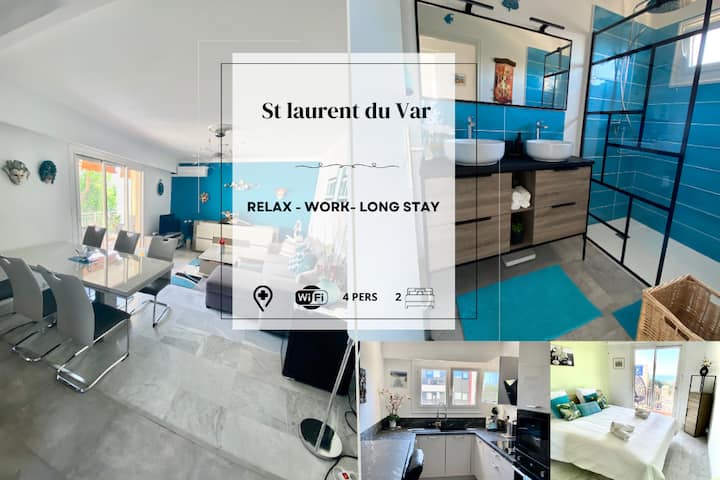 St Laurent Du Var| 2 Chambres|4 Pers| Proche Plage - St-Laurent-du-Var