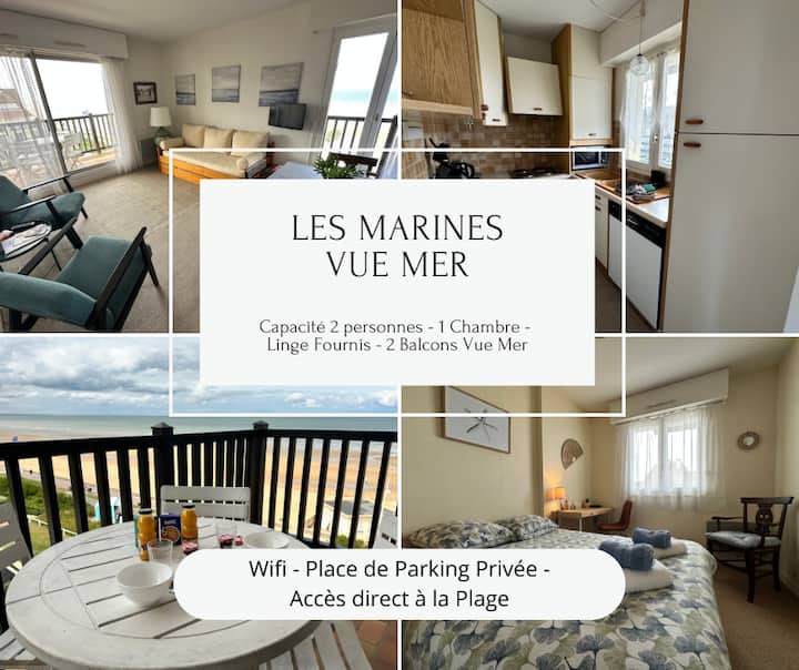 Vue Mer Panoramique • 2 Balcons • Front De Plage - Cabourg