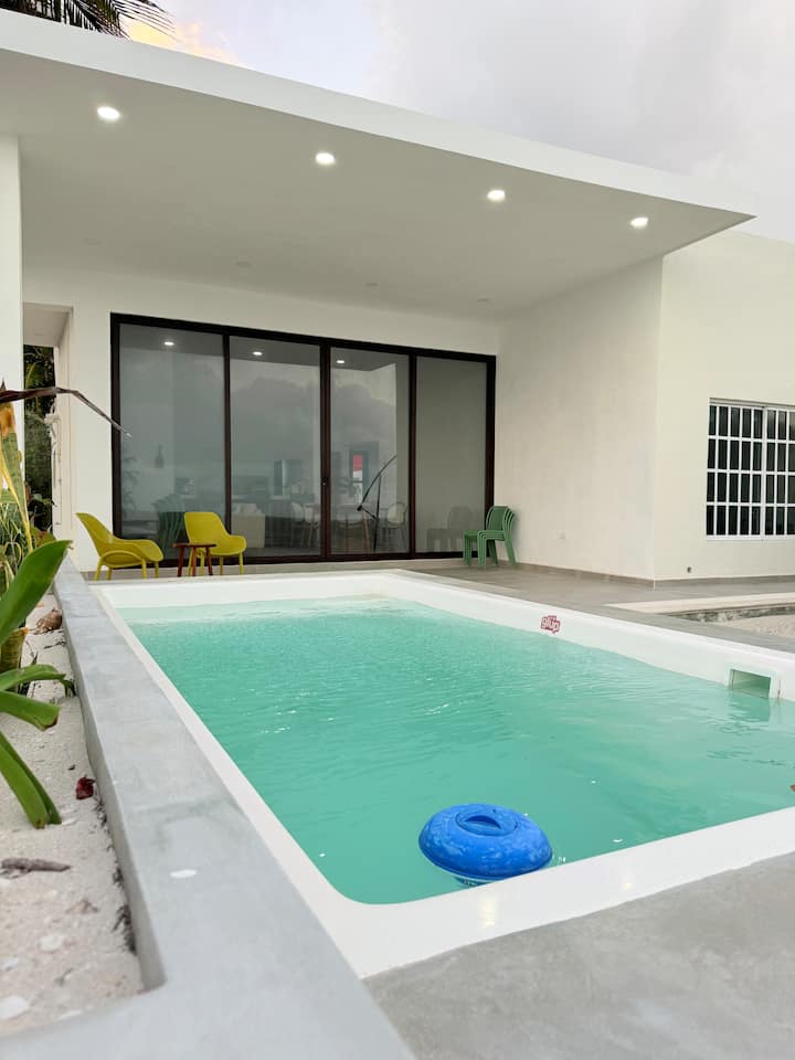 Casa Playa Telchac A La Orilla Del Mar-remodelada - Telchac Puerto