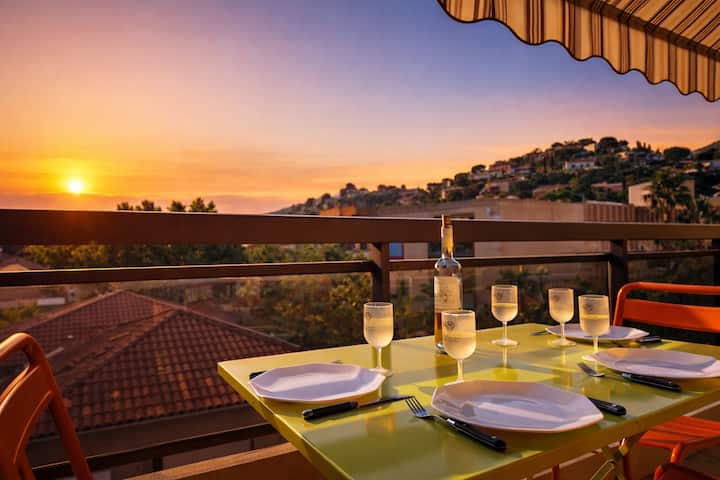 2 Chambres, 4 Pers, Plage à 2mn, Hyper Centre - Le Lavandou