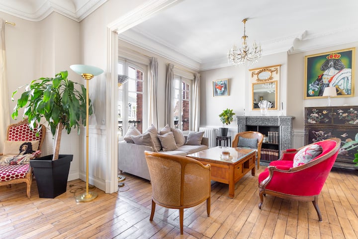 Appartement Haussmannien Arty, à 10 Min Du Centre - Lille