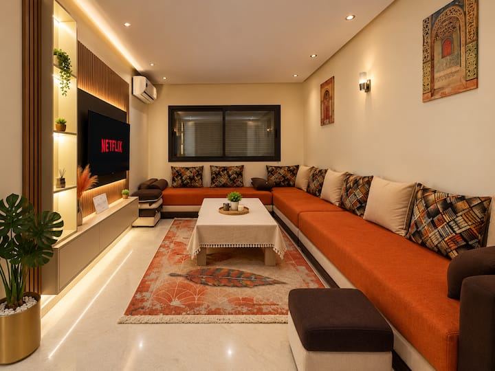 ꕥ Beautiful A/c Condo City Center Guilez - Marrakesh