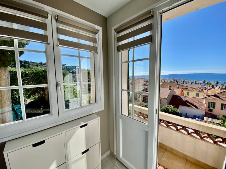 T2 Mezzanine - Pleine Vue Mer -  Centre  Lavandou - Le Lavandou