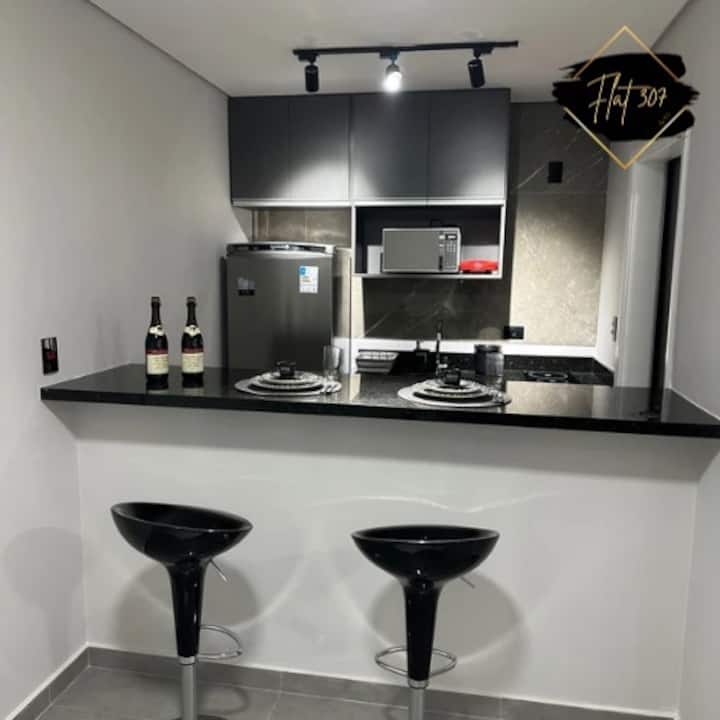 Flat A 2  Minutos Da Praia, Novo - Santos, Brasil