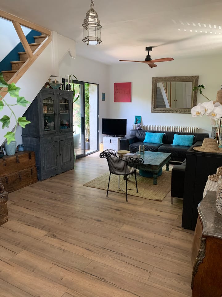 Charmante Maison De Ville Avec Terrasse Arborée - Tours