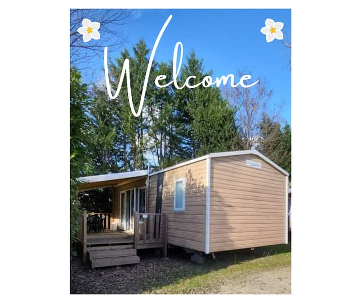 Mobil-home Tout Confort Dans Camping Familial - Joyeuse