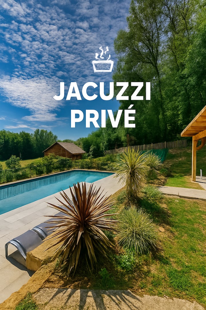 Jacuzzi Privé+piscine à 5m De Sarlat Pleine Nature - Sarlat-la-Canéda