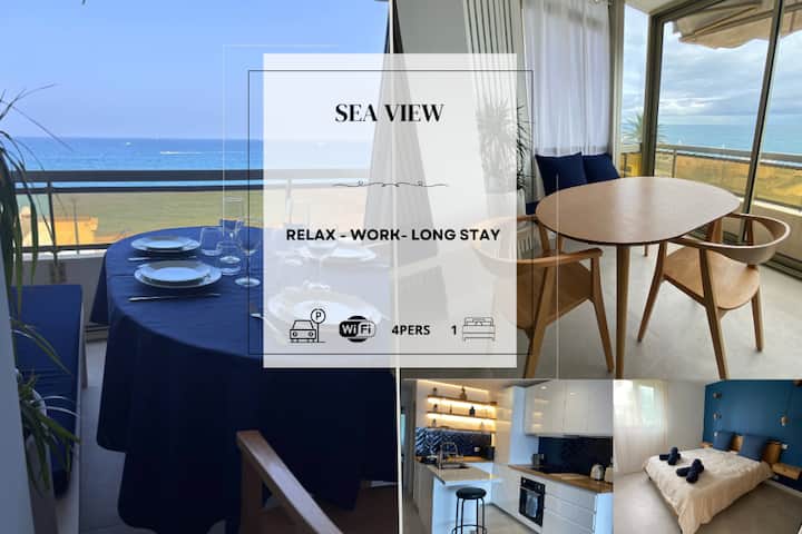 Vue Mer - Parking - 4 Pers - Proche Transports - Villeneuve-Loubet