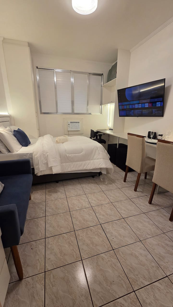Apartamento Kitinete Em Santos Completo - São Vicente