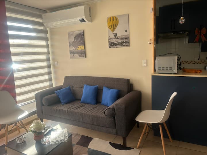 Departamento En Condominio Cerrado Equipado Con Ac - Quillota