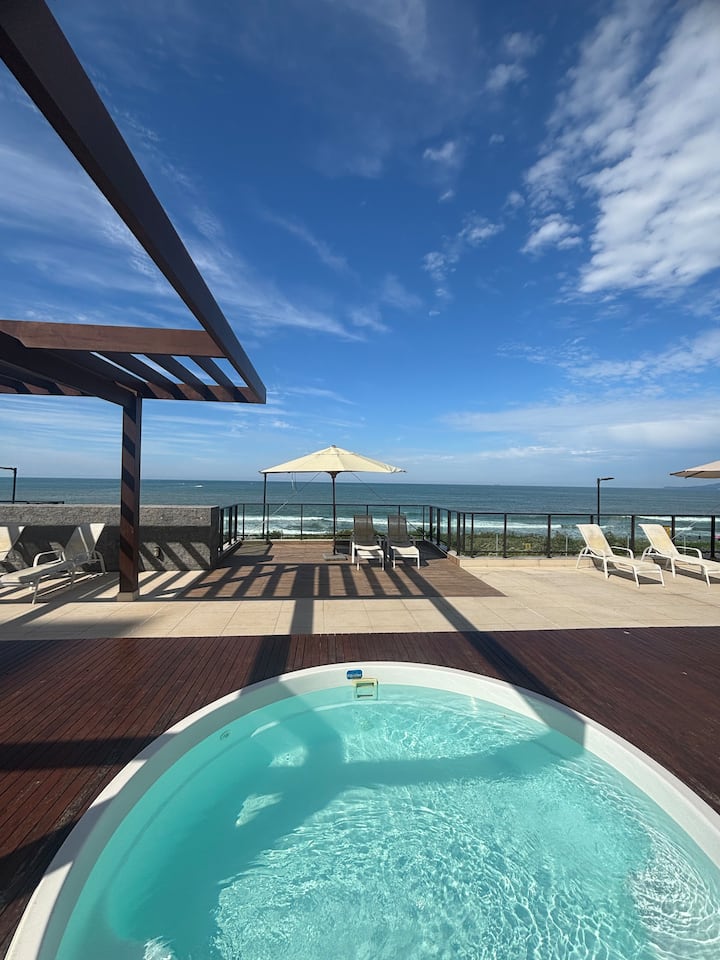 Apt Frente Mar +Piscina +Jacuzzi Até 06/ Sem Juros - Barra Velha