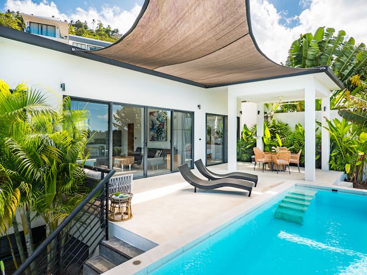 Sunrise•villac6 2bdr Seaview+pool•chawengnoi Samui - Ko Samui