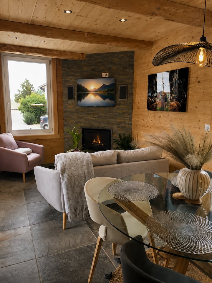 Chalet Cosy Avec Cheminée Et Sauna Finlandais - Saint-Laurent-en-Grandvaux