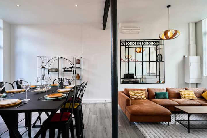 Le Charlie Chaplin • Loft D'exception, 8 Pers - Roubaix