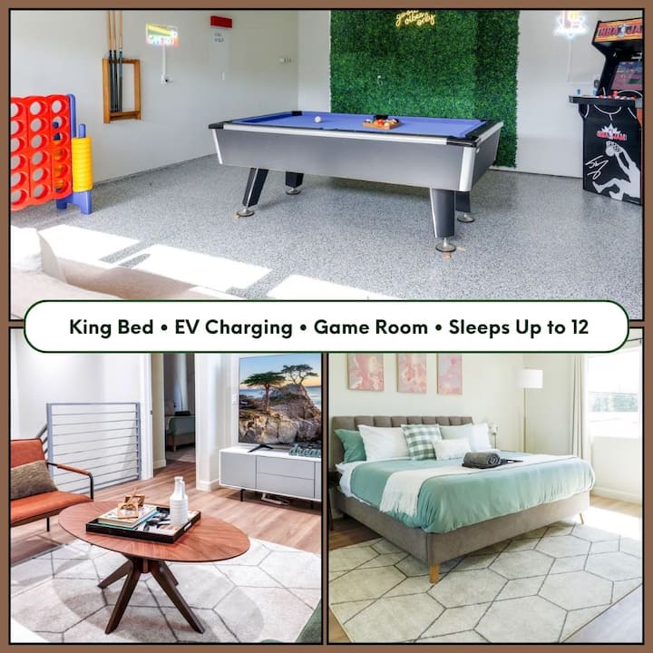 Fun Disney Retreat | King Bed, Game Room & Ev - Huntington Beach, CA