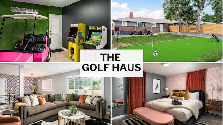 Golf Haus! Hot Tub, Mini Golf, Fire Pit, Game Room - Morrison, CO