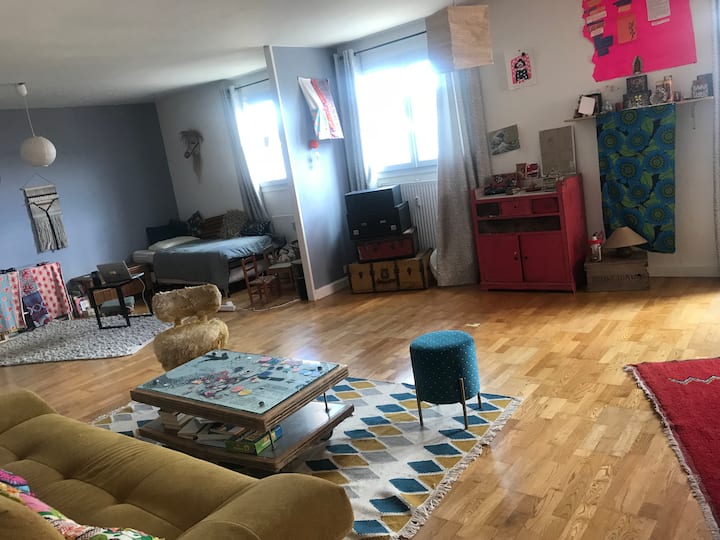 Loue Appartement Duplex Cocoon 120mcarre Lumineux. - Caen