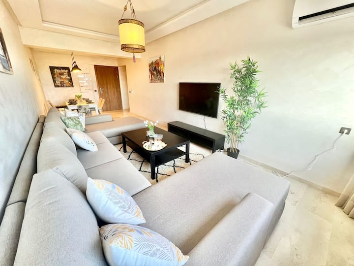 Cozy & Elegant Apartment |Access To Pool |4p - Marrakech