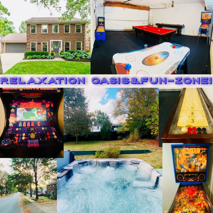 Summer Funzone! Gamerm/hottub/pets! Veterans Park! - Lexington, KY