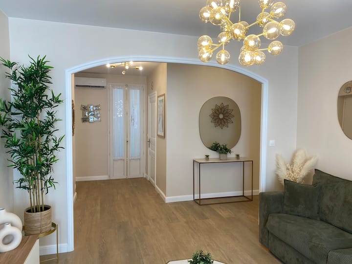 Appart Cosy 85 M², Plage 3 Min, Terrasse + Parking - Juan-les-Pins