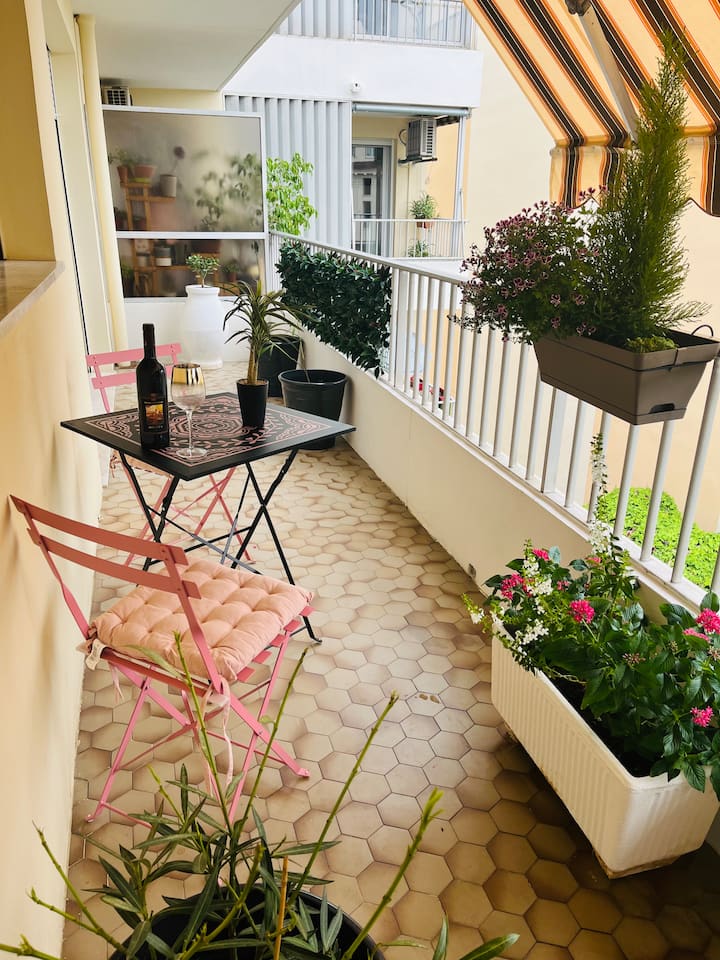 Bel Appartement Spacieux Climatisé Wifi Parking - Nice