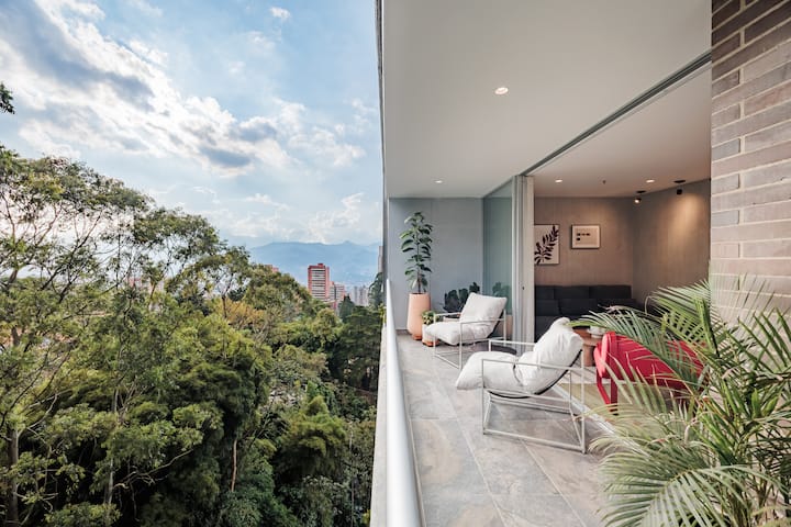[C] Poblado Heights|13th Fl View|2br Ac|pool - Medellín