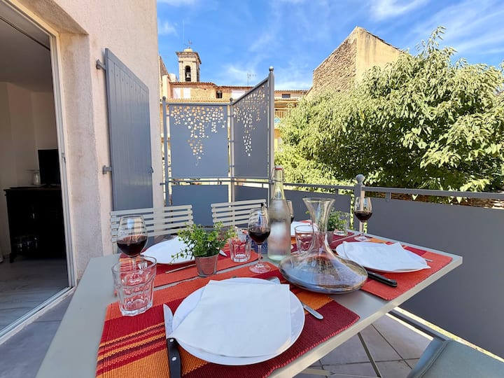 Cocon De Châteauneuf Terrace Air Conditioning 4 People - Roquemaure
