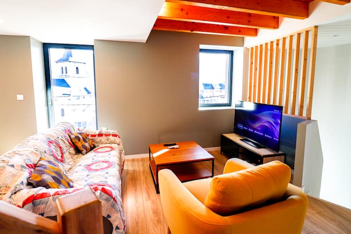 Charmant T3 Climatisé & Balcon Au Cœur D’argelès - Argelès-Gazost