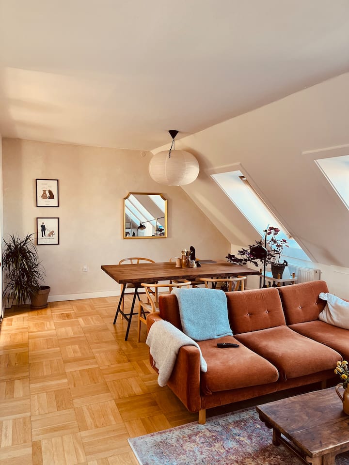 Bright Open-plan Apt W/ Balcony - Kopenhagen