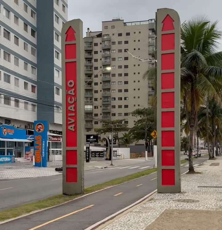 Apto Acolhedor 200 Metros Da Praia, Wfi E Garagem. - Praia Grande