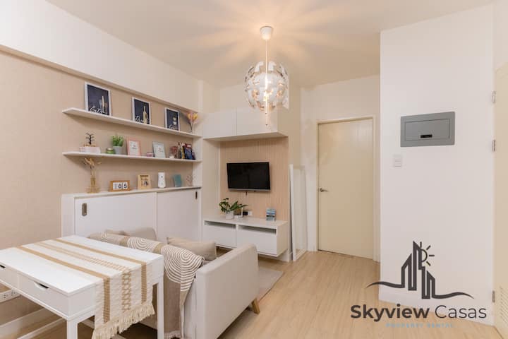 Skyviewcasas 2br Condo + Balcony & Wifi | Near Lrt - Quezon City