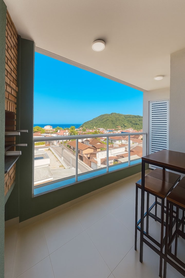 Apto Vista Panorâmica Mar 3 Min| Varanda Gourmet - Ubatuba