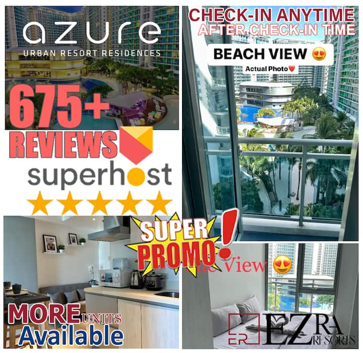 2br 809 Stunning Beach View & Corner Unit Azure - Parañaque