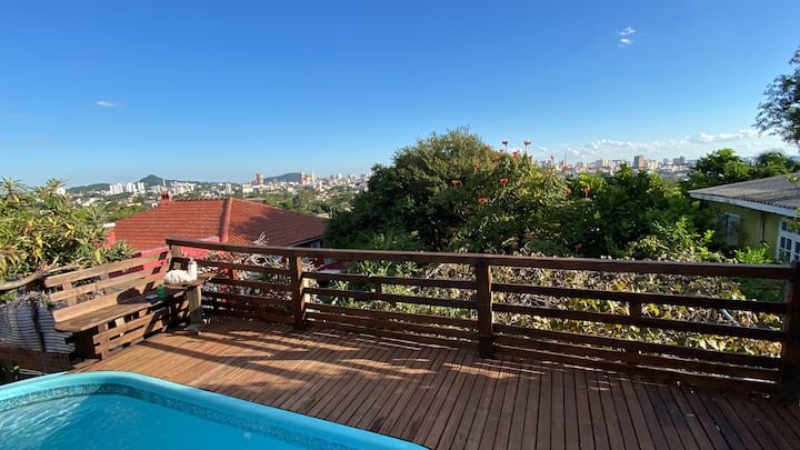 Casa71, No Pé Da Serra 7 Min Do Centro C/ Piscina - Santa Maria