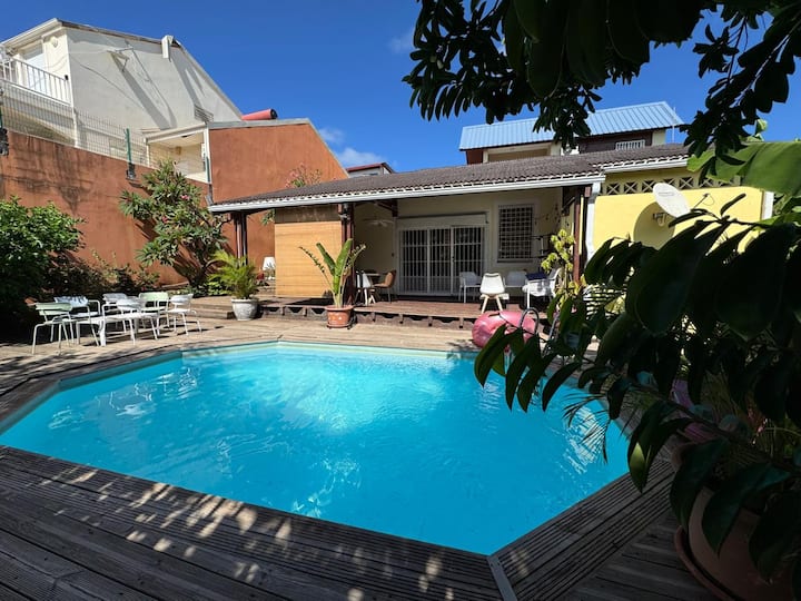 T4 4b - Belle Maison Avec Piscine - 3 Chambres - Mayotte