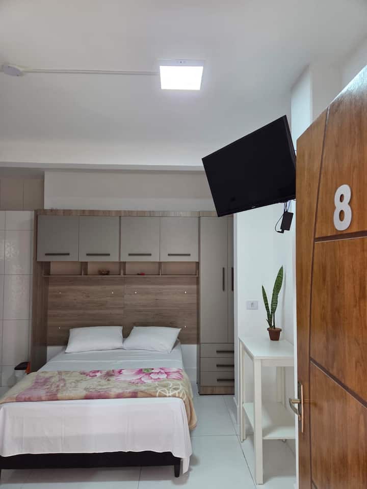 8) Studio Prático | Aeroporto 8min | Garagem - São José dos Pinhais