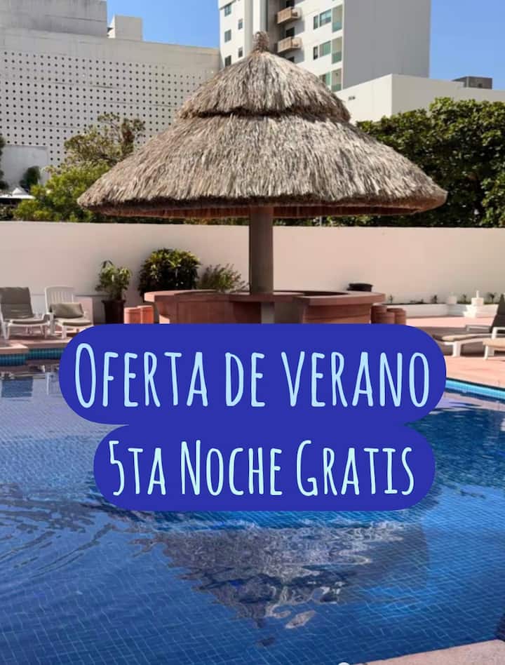 Costera Acapulco, Amplio Depto. A 300 Mts Del Mar. - Acapulco