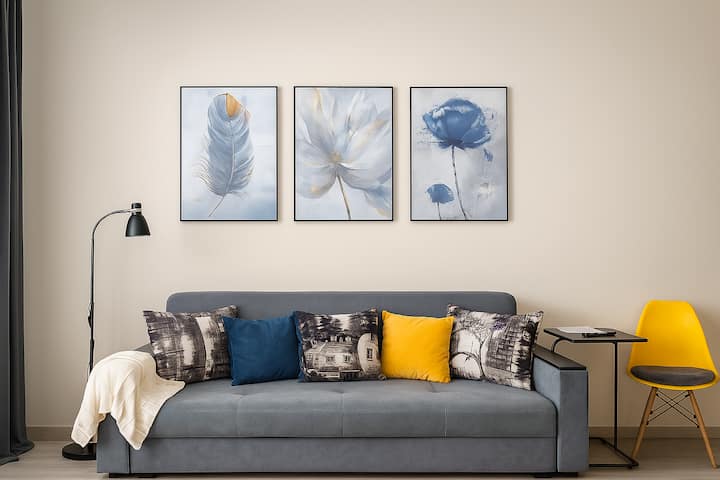 Уютная 2комнатная студия в центре около Мега парка - Chine