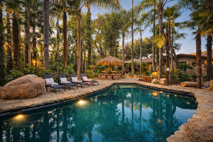 Tropical Ranch, Pool, Spa,yoga Studio-3 Day Stay! - Ojai, CA