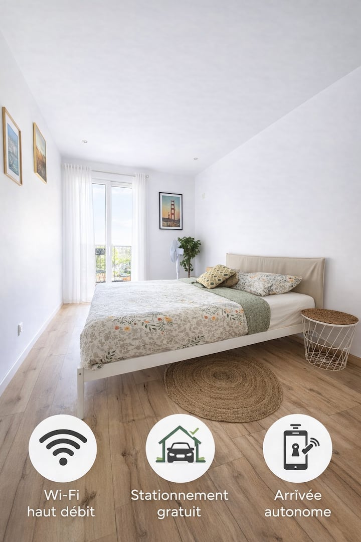Chambre 2 Wifi Parking Gratuit - Mulhouse