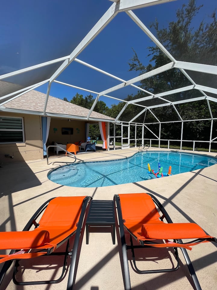 Orange Lagoon. Heated Pool House! Palm Coast. - Palm Coast, FL