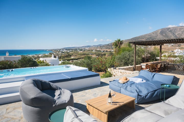 Villa Amarantos In Golden Beach With Swim Spa - Paros