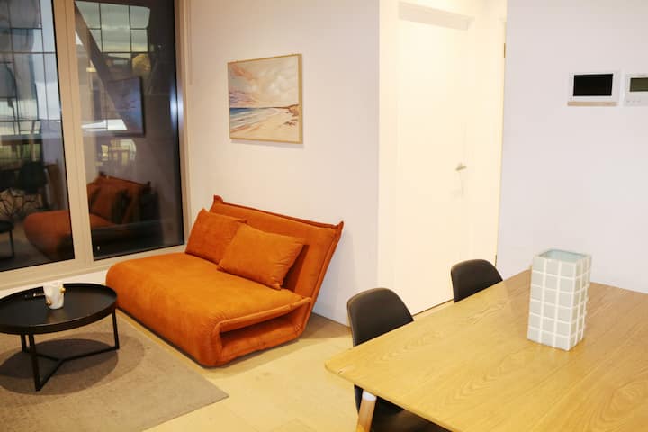 Cozy 1.5 Bedrooms Home @ Wsp Pool And Sauna - North Melbourne Railway Station