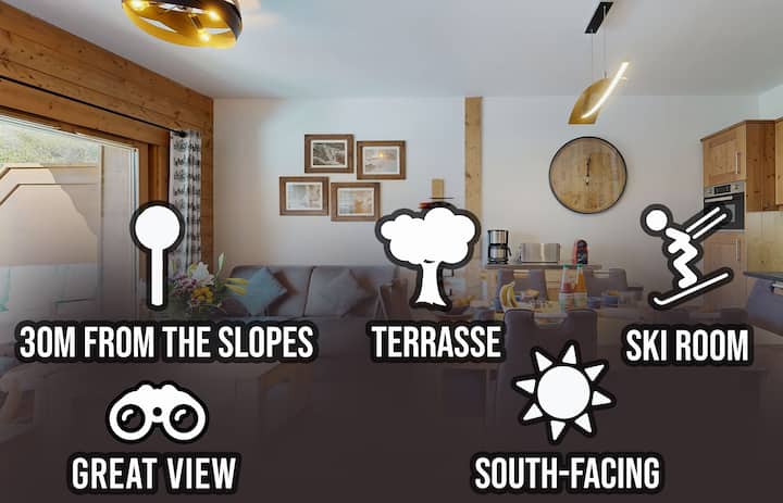 Pied Des Pistes - Superbe Vue - 15m² De Terrasse - Champagny-en-Vanoise