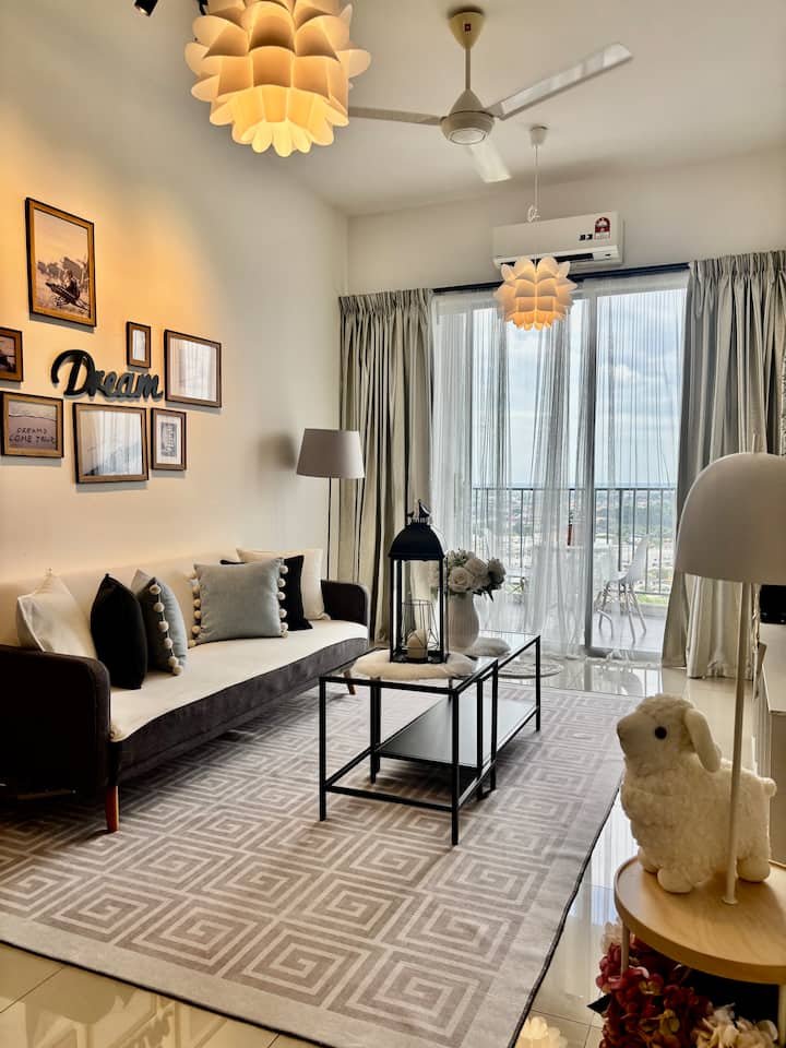 Daisy 3br Apt Near Lake Garden/zoo/wifi/netflix - Taiping