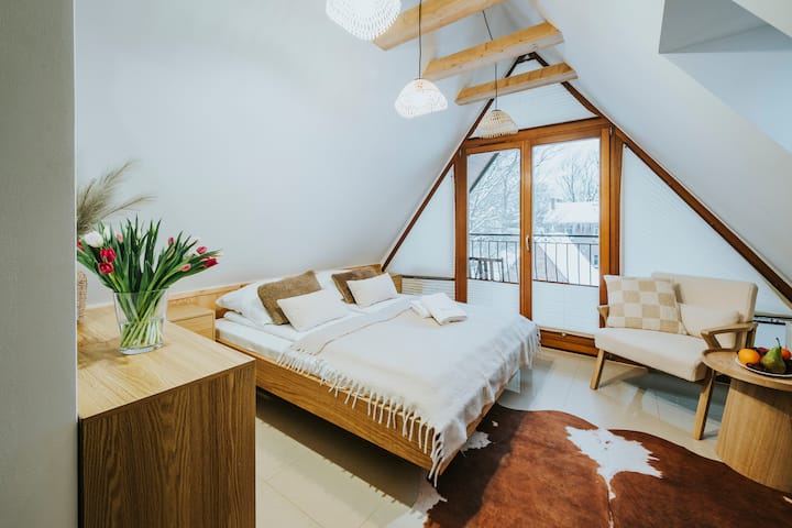 Modern Studio With Balcony Near Krupówki - Zakopane