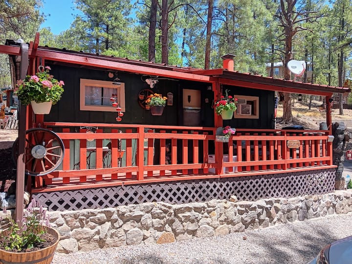 Rated Top 5%*cozy 1950 Retro Rustic Cabin*hot Tub* - Ruidoso, NM