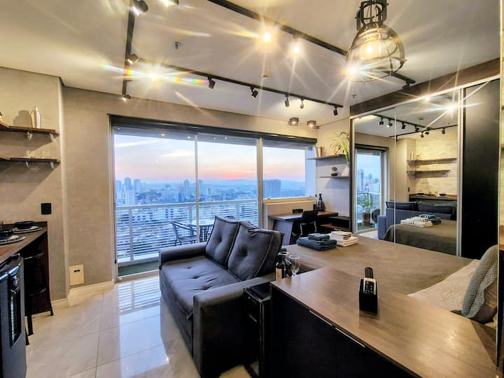 Loft The Cittyplex | Academia, Piscina & Sauna - Osasco