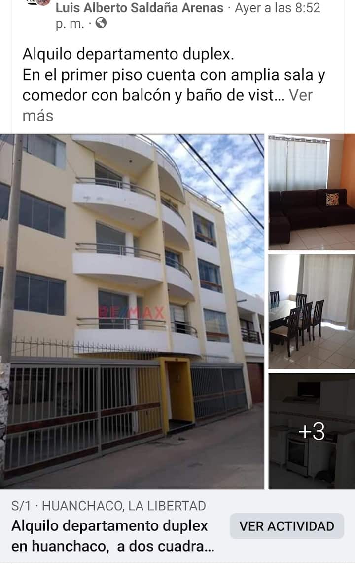 Departamento Cerca A La Playa Y Olas De Huanchaco - Huanchaco